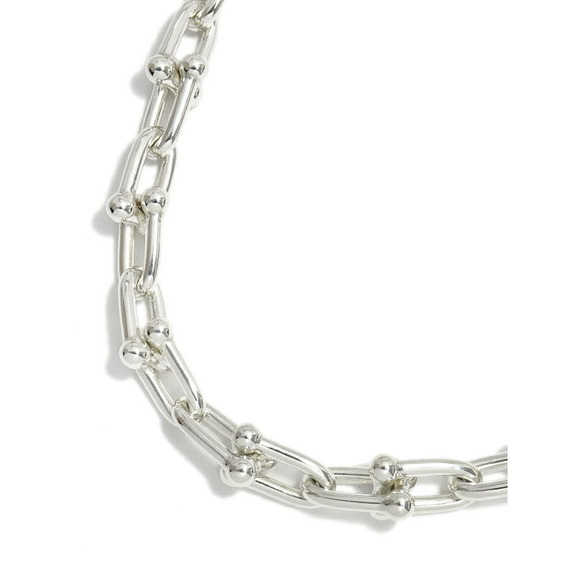 Tiffany & Co. | Jewelry | Tiffany Hardware Link Chain Necklace Silver ...